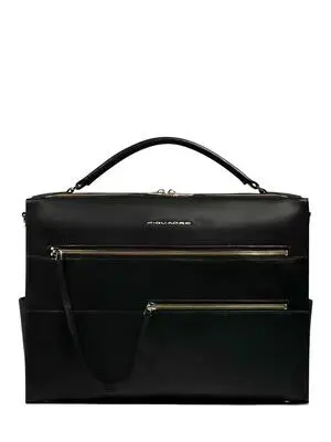 PIQUADRO Zip Handle Laptop Bag - Black