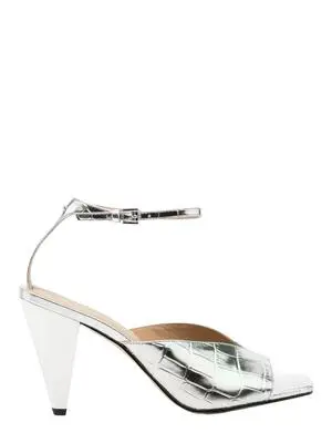 Michael Kors 90mm Electra Sandals - Silver