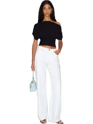 REFORMATION Iris Knit Top - Black
