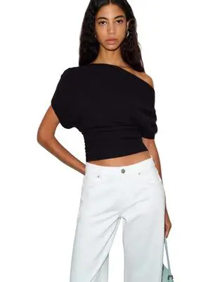 REFORMATION Reformation Iris Knit Top Black
