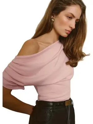 REFORMATION Reformation Iris Knit Top Pink