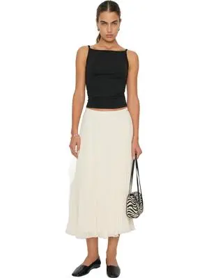 REFORMATION Neva Knit Top Black