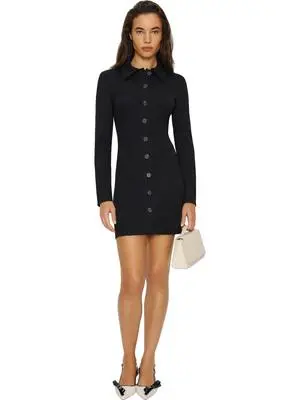 REFORMATION Myra Knit Mini Dress - Black