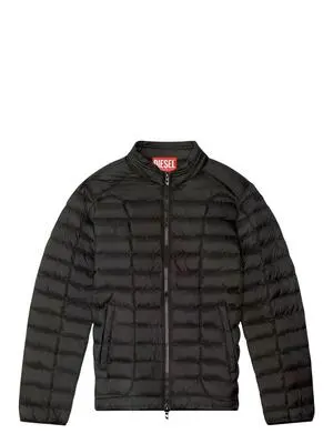 DIESEL Zip-up Padded Jacket - Black