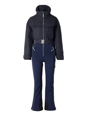 Cordova Eiger Belted Wool-blend And Twill Ski Suit Blue