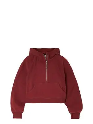 Lululemon Scuba Oversized Cotton-blend Jersey Hoodie - Merlot