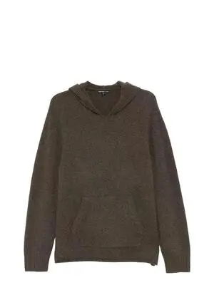 JAMES PERSE Cashmere Hooded Pullover - Brown