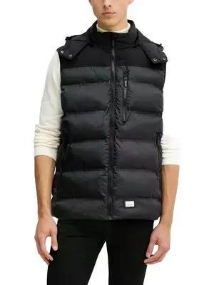 Karl Lagerfeld Hooded Padded Gilet - Black