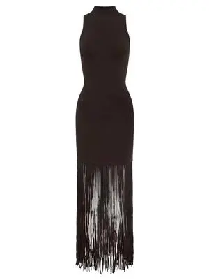 NICHOLAS Clementine Fringe Dress - Brown