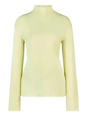 TOD'S High-neck Long-sleeve Top - Yellow