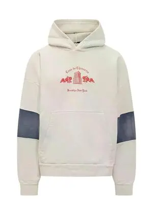 WILLY CHAVARRIA Casa De Chavarria Panelled Hoodie - Neutrals