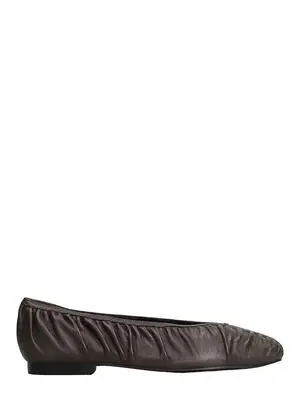 BIBI LOU Ruched Ballerina Flats - Brown