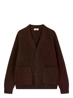 STUDIO TOMBOY Patch-pocket Cardigan - Brown