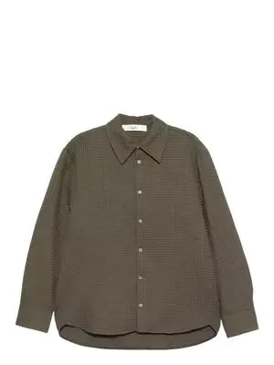 Séfr Long-sleeve Cotton Shirt - Green