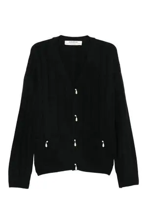 KIMHEKIM Pearl-embellished Wool Cardigan - Black