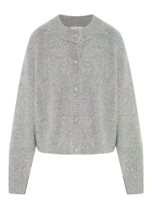 FRAME Long-sleeve Cashmere Cardigan - Grey
