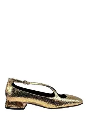 A.BOCCA Two For Love Criss-cross-strap Pumps - Gold
