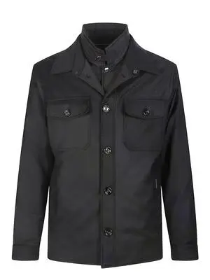 MOORER Chest-pocket Jacket - Black
