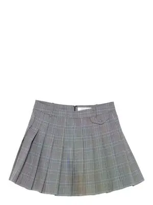 Maison Kitsuné Pleated Mini Skirt - Blue