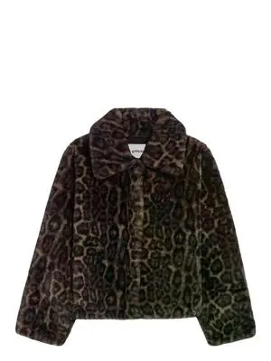 Apparis Leopard-print Jacket - Brown