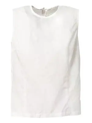 Comme Des Garçons Round Neck Tank Top - White