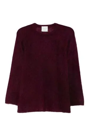 FORTE_FORTE Mohair-blend Jumper - Red