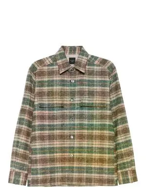 XACUS Check-print Pocket Shirt - Brown