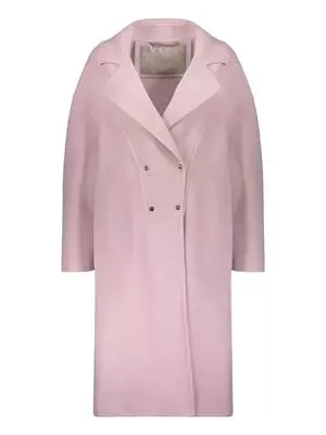 Herno Long Double-breasted Coat - Pink