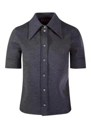 Gucci Button Collar Shirt - Grey