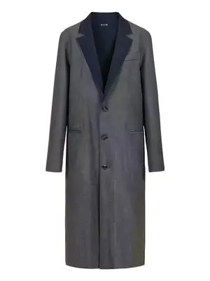 Iceberg Notched-lapels Coat - Grey