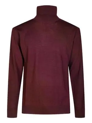 DANIELE FIESOLI Long-sleeves Merino Turtleneck Sweater - Purple