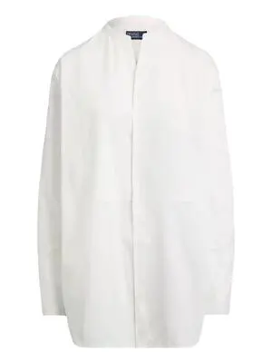 Polo Ralph Lauren Mandarin-collar Cotton Shirt - White
