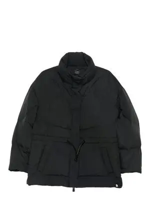 Bacon Drawstring-waist Padded Coat - Black