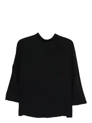 Aspesi Tie-neck Blouse - Black