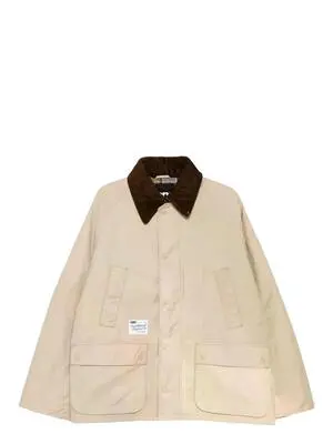 FINGERCROXX Corduroy-collar Jacket - Neutrals