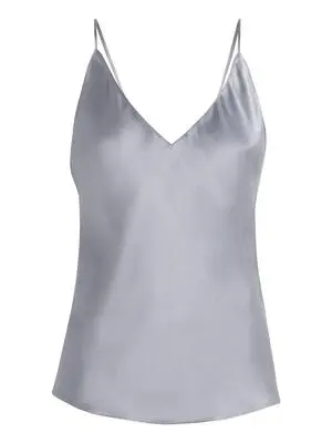 ANINE BING Silk Cami Top - Blue