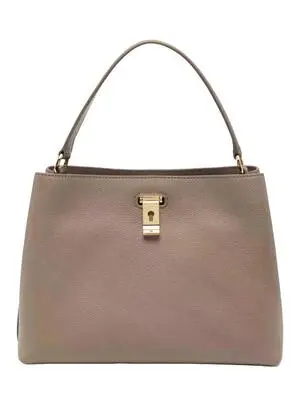 Bally Top Handle Shoulder Bag With Lock Fastening - Brown