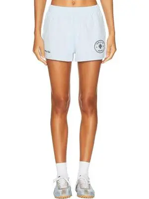 SPORTY & RICH X Hotel Du Cap Eden Roc Eden Crest Disco Short - Ciel
