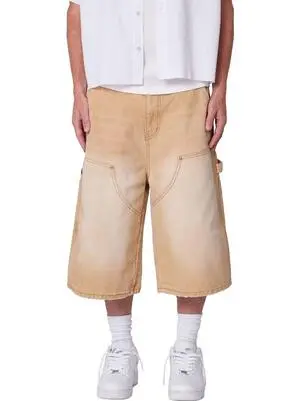 Mnml Ultra Baggy Carpenter Shorts - Washed Tan