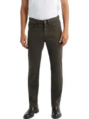 34 Heritage Relaxed Straight Leg Twill Pants - Brown Diagonal