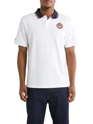 MALBON Fairway Oakwood Polo - White