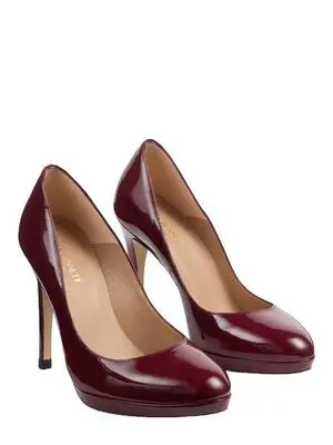 LK BENNETT Sledge Platform Pump Bordeaux