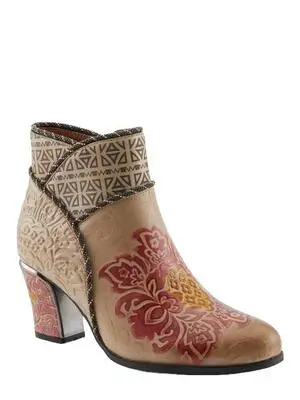 SPRING STEP SHOES Cherish Ankle Booties - Beige Multi