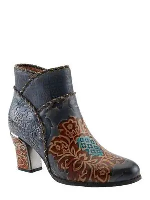 SPRING STEP SHOES Cherish Ankle Booties - Blue Multi