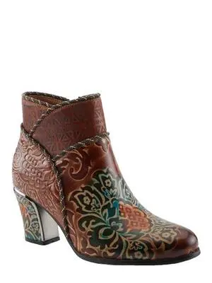 SPRING STEP SHOES Cherish Ankle Booties - Brown Multi