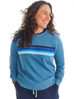 PRIMARY Adult 24/7 Banner Stripe Sweatshirt - Moonlight Banner