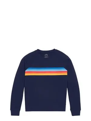 PRIMARY Adult 24/7 Banner Stripe Sweatshirt - Navy Banner