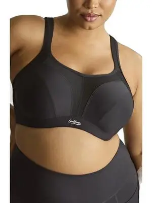 Panache Sculptresse Activate Underwire Unlined Sports Bra - Black