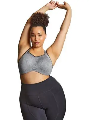 Panache Sculptresse Activate Underwire Unlined Sports Bra - Grey Marl