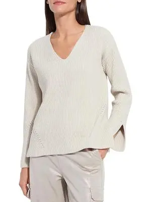 Lyssé Ximena V-neck Sweater - Sft Taupe